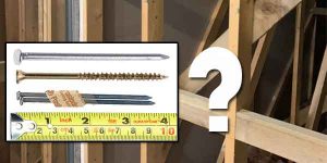 What size fixings should you use for studwork? (Nails and screws) – The ...