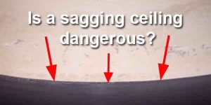 Is a sagging ceiling dangerous? Could it collapse? – The DIY Fix