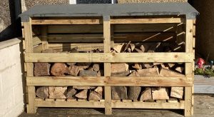 DIY Log Store with plans and Video - The DIY Fix