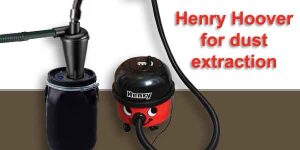 Henry Hoover for dust extraction – 2 different methods – The DIY Fix